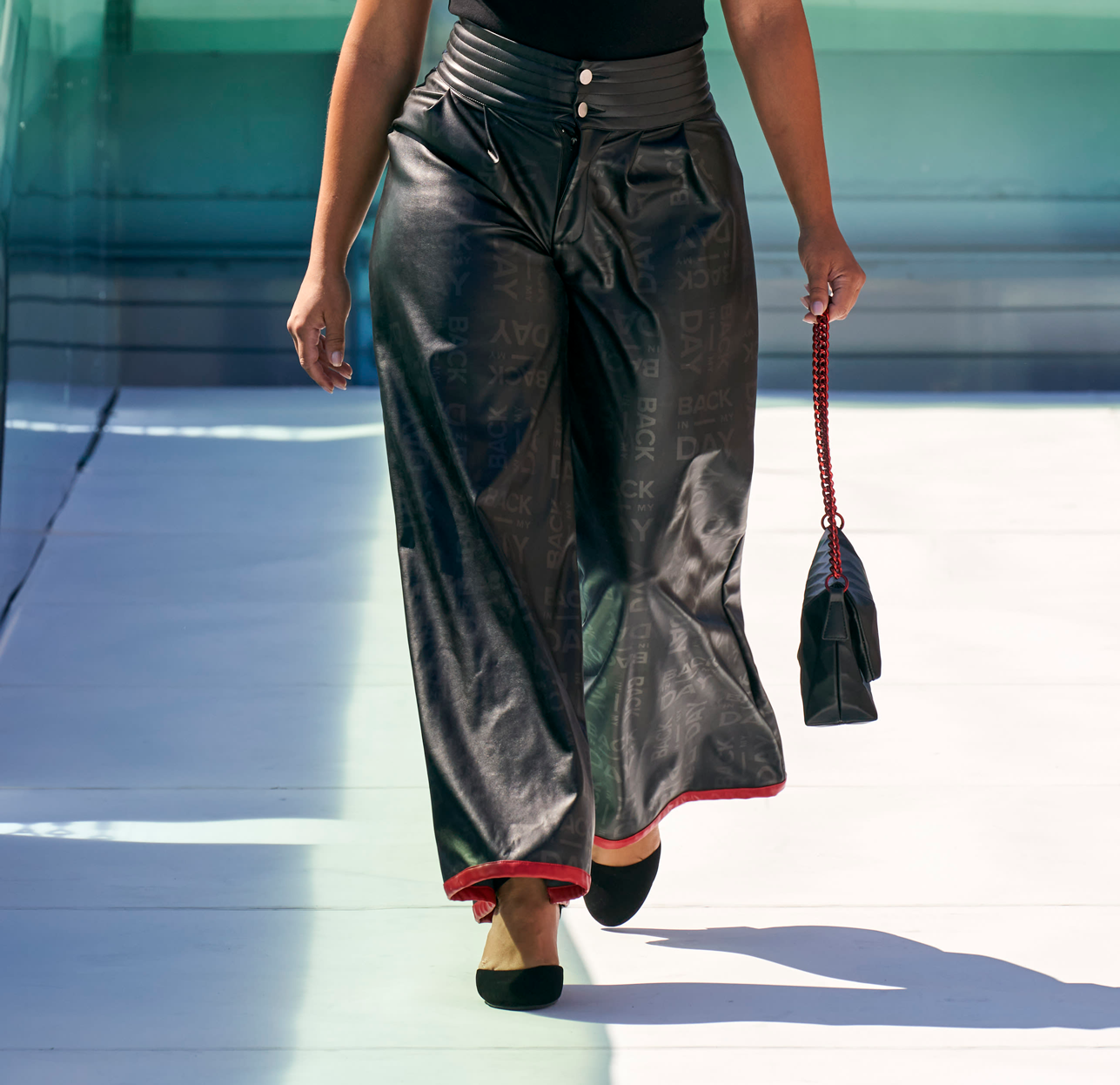 "The Maleni" High Waisted Leather Pants - Runway Collection - Cycle C ...